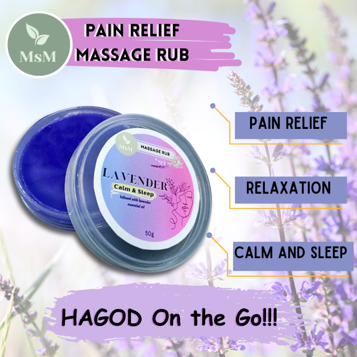 MsM Pain Reliever Massage Rub Organic Handmade Balm Cream for Joint ...