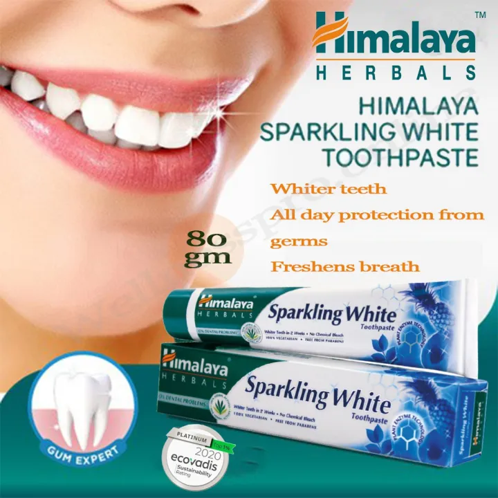 HIMALAYA Sparkling White Toothpaste 150G EXP :01/2024 | Lazada