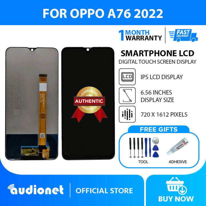 Smartphone LCD for Oppo A76 2022 Digital Touch Screen Display Frame ...