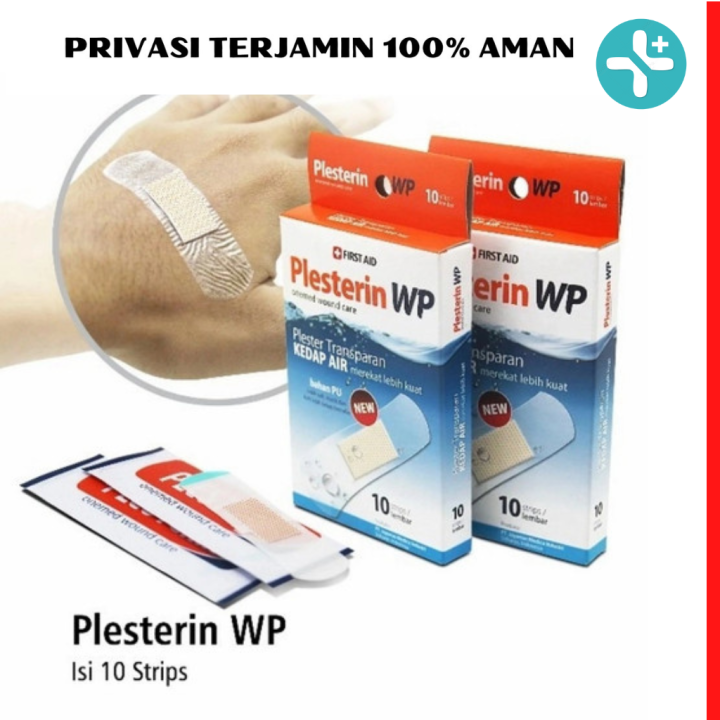 Plesterin WP OneMed Plester Luka Transparan Anti Air 1 Pack isi 10 ...