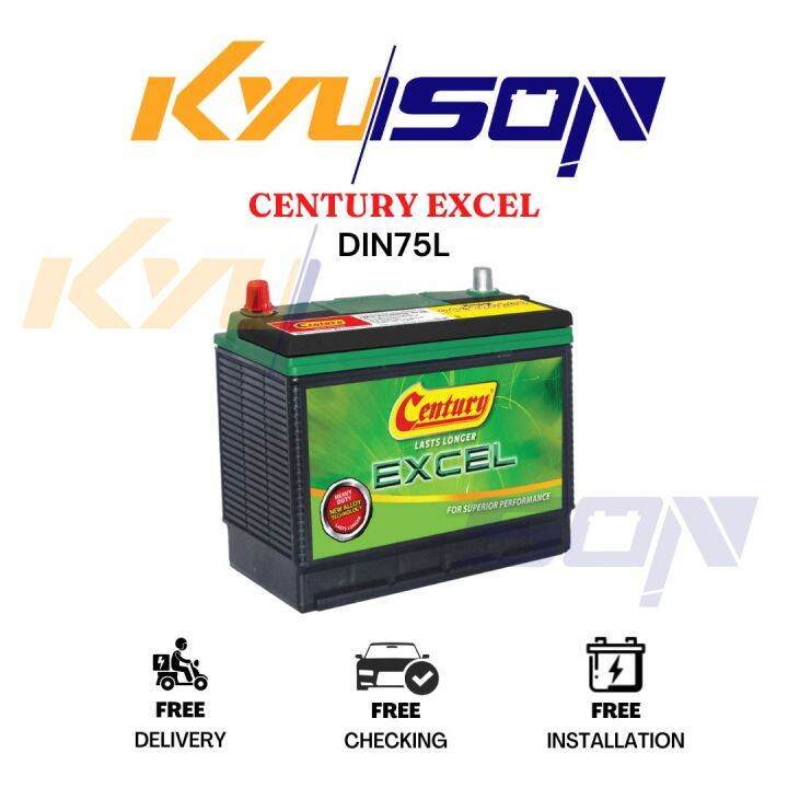 [Installation Provided] DIN75 | DIN75L | Century Excel Car Battery Bateri Kereta | X70 Golf Ford ...