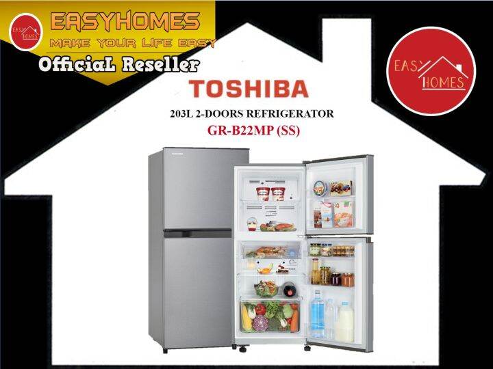 TOSHIBA GR-B22 203L 2 DOOR FRIDGE | Lazada