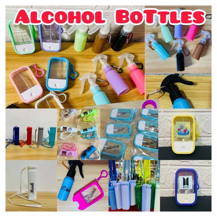 ALCOHOL SPRAY BOTTLE / ALCOHOL BOTTLE WITH KEY CHAIN / CUSTOMIZE ...