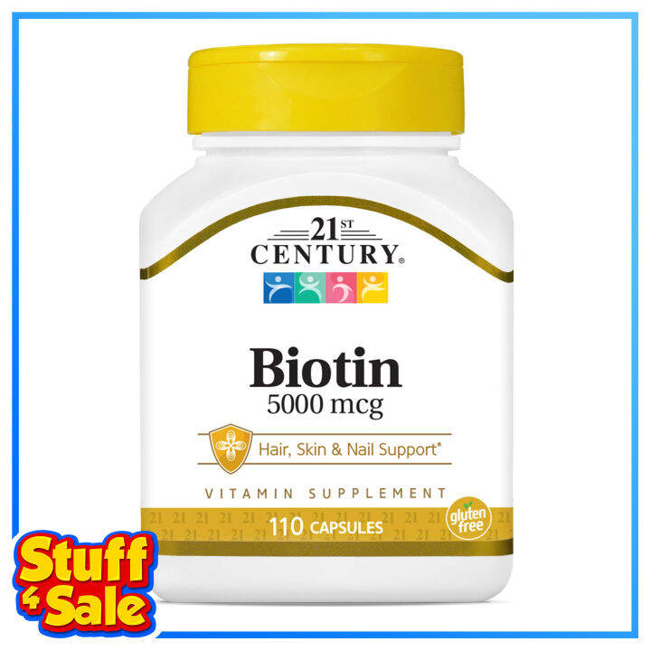 21st Century Biotin 5,000 mcg 110 Tablets | Lazada PH