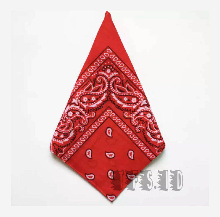 Premium Slayer Scarft Bandana Bahan Tebal Warna Merah Sesuai dengan ...