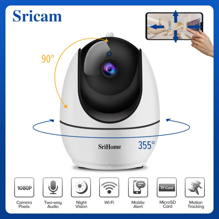 SRICAM SriHome SH026 Wi-Fi H265 1080P Two-Way Audio Night Vision AP ...