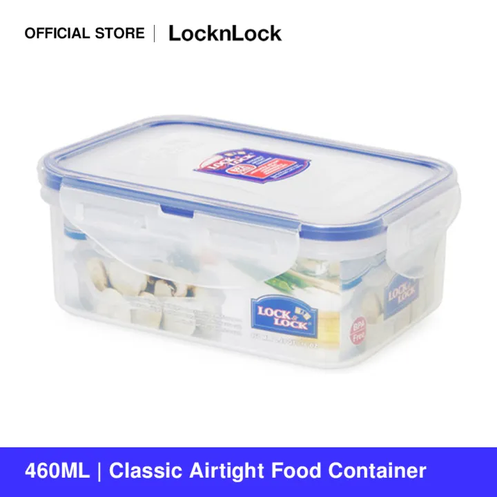 LocknLock Classic Airtight Rectangular Food Container 460ML HPL814 ...