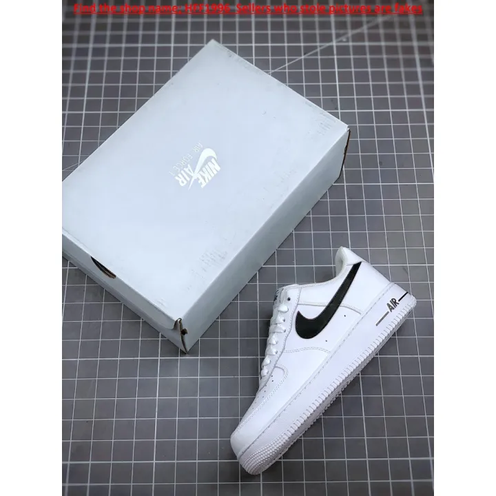 (HY)(HFF1996) NIKE Air Force 1 07 White Black hook Sports shoes | Lazada PH