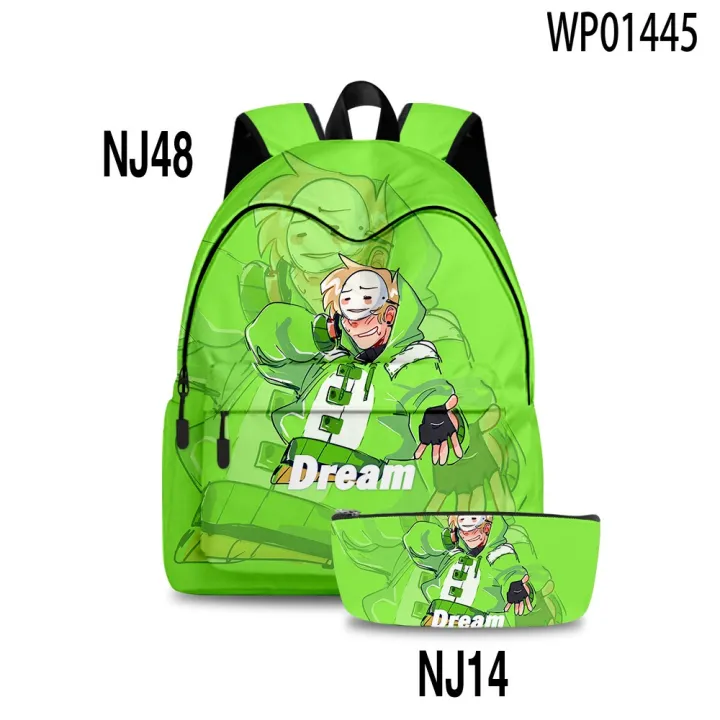 Minecraft Dream SMP 3D Backpack Dreamwastaken Elementary Student School ...