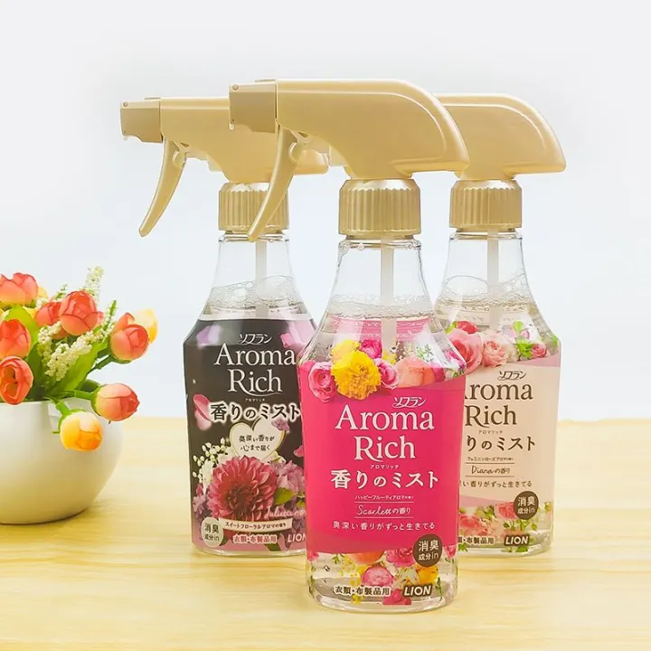 🇲🇾 Japan Lion 280mL Aroma Rich Scented Fabric Spray Odour Remove ...