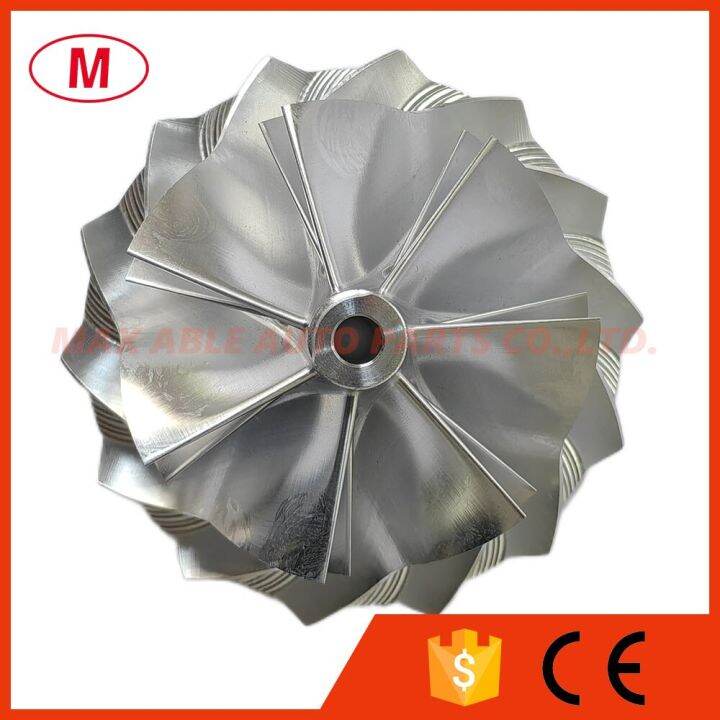 TD04 51.03/62.00Mm 7+7 Blades Reverse Turbo Billet Compressor Wheel ...