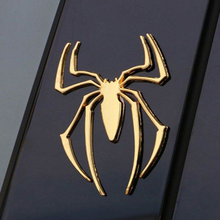 RJZ28 3D Spider Shape Car Styling Car Metal Sticker Car Exterior ...