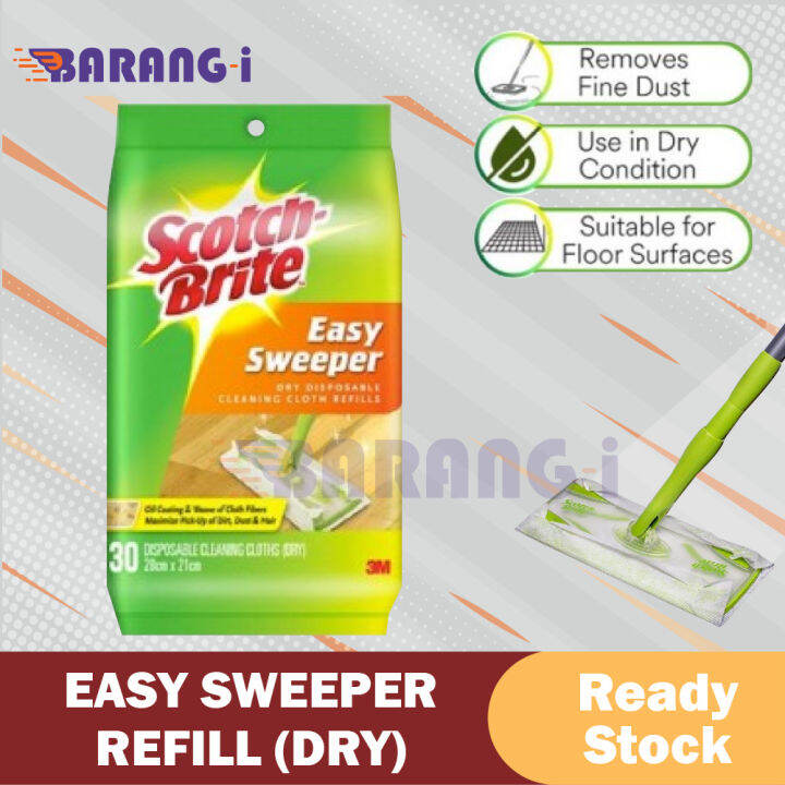 3M™ Scotch-Brite™ Easy Sweeper Dry Disposable Wipes Refill (30 Sheets ...