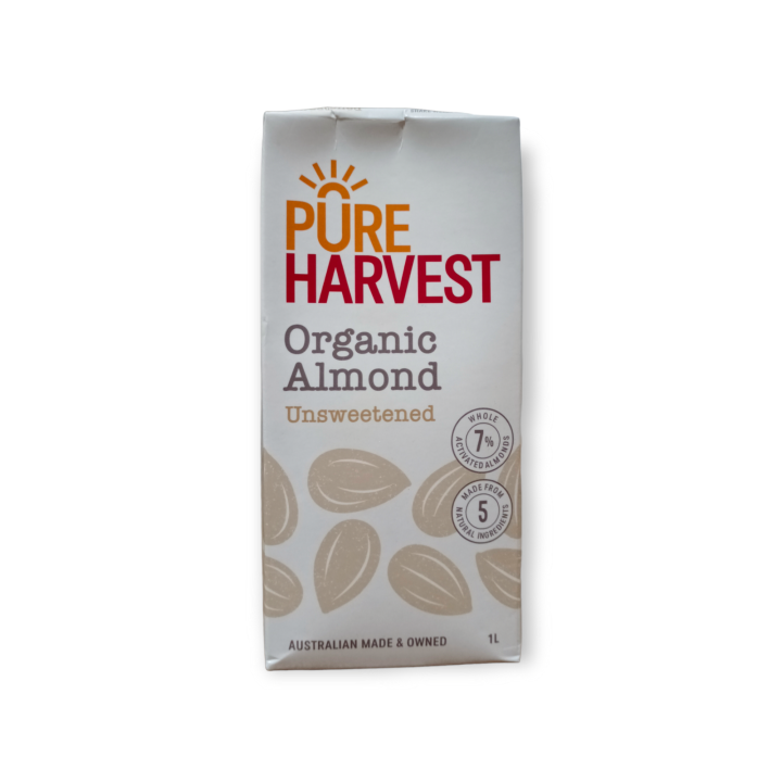(Australia) Pure Harvest Organic Almond Milk. Unsweetened. 1 Liter ...