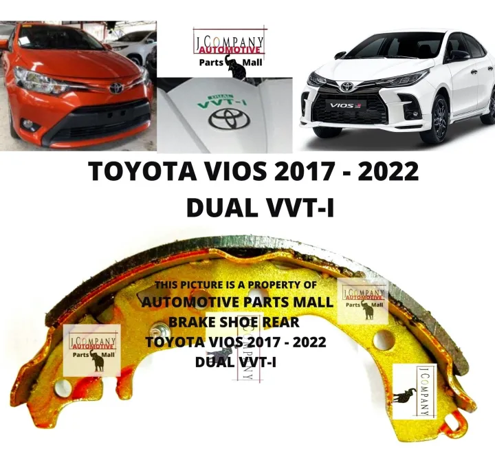 VIOS BRAKE SHOE REAR 2017-2022 DUAL VVT-I GEN 3 & 4 Toyota | Lazada PH