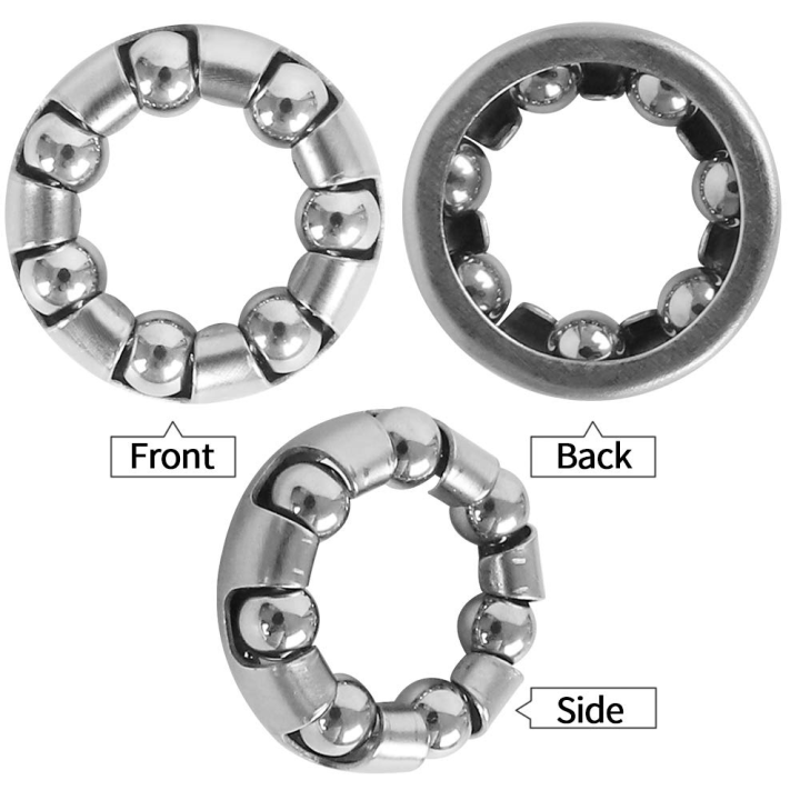 Ball Bearing Bicycle 2pc 44mm Caged Ball Bearing for MTB Road Bike 20 Balls/Kids bearing 7 balls ...