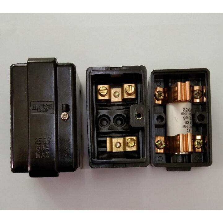 LUCY 60A 63A CUT OUT COMPLETE FUSE 63A TNB METER Kwh | Lazada