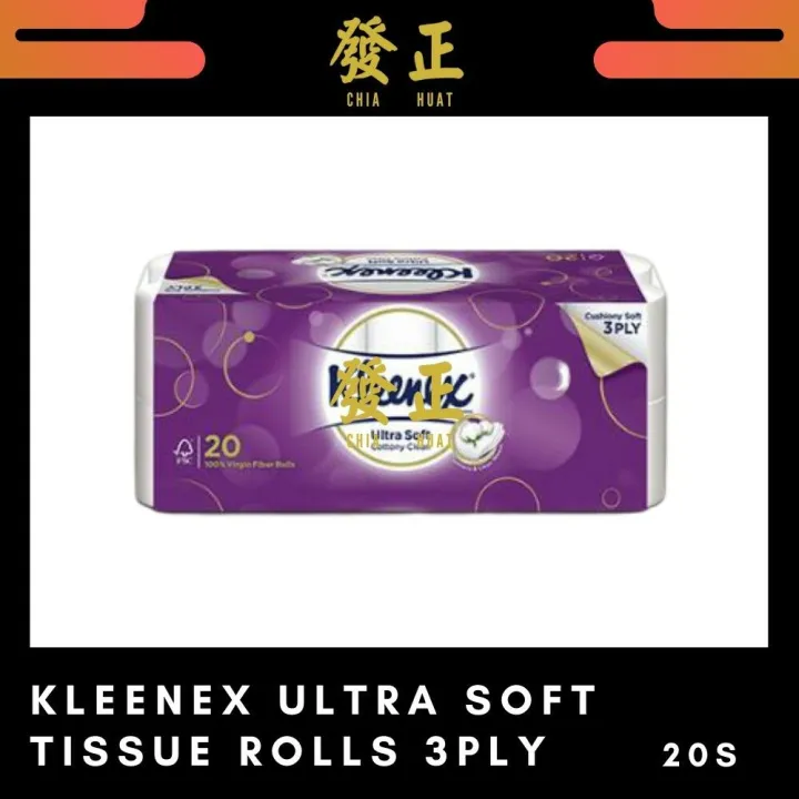 Kleenex Ultra Soft 3ply Toilet Paper Tissues Rolls 20s | Lazada
