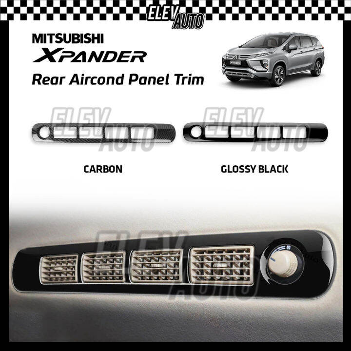 Mitsubishi Xpander Rear Aircond Vent Interior Trim Carbon Fiber Black ...