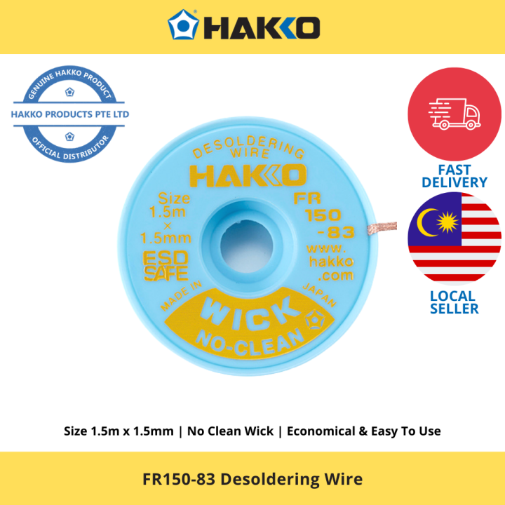 HAKKO FR150-83 Desoldering Wire | Hakko Products Desolder No Clean Wick ...