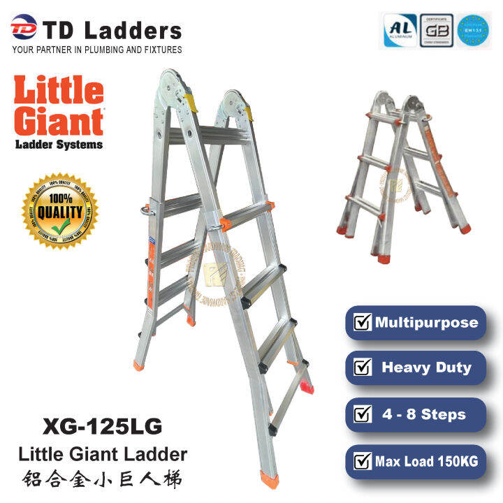 TD [ XG-125LG ] Heavy Duty Aluminium Little Giant Ladder/Telescopic ...