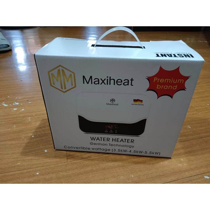 MAXIHEAT WATER HEATER Instant Electric Shower Hot Water 5.5KW Kitchen ...
