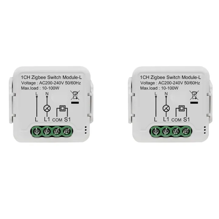 Tuya ZigBee 3.0 Smart Light Switch Module No Neutral Wire Required ...