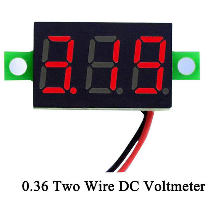 LANG Mini digital voltage meter voltage indicator DC2.5-30V LED panel ...