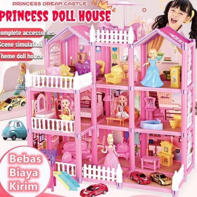 Mainan edukasi Mainan Anak Dream Castle Barbie DIY / Rumah Barbie ...