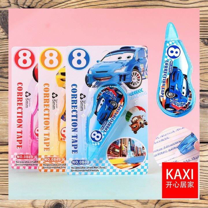 Car Cartoon Correction Tape Cute Childhood Memory Simple Office Study ...
