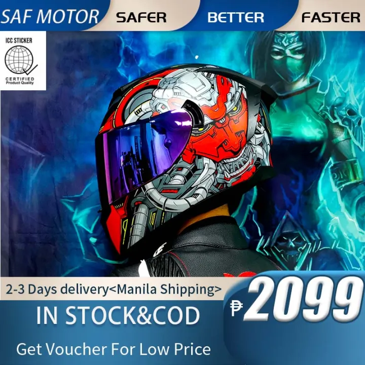 GOOD high-quality Motorcycle Helmet Helmet Full Face Dual Visor Single ...