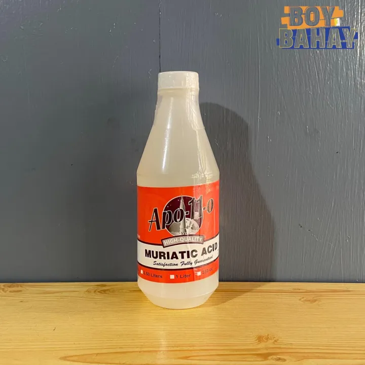 Apollo Muriatic Acid 350ML High Quality Toilet/Bathroom Cleaner | Lazada PH