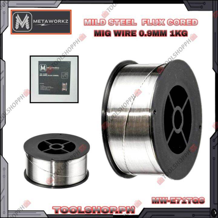 LOTUS 0.8MM / GREENFIELD 0.9MM / METAWORKZ 0.9MM Wire Flux Cored for Metal MIG Welding 1KG ...
