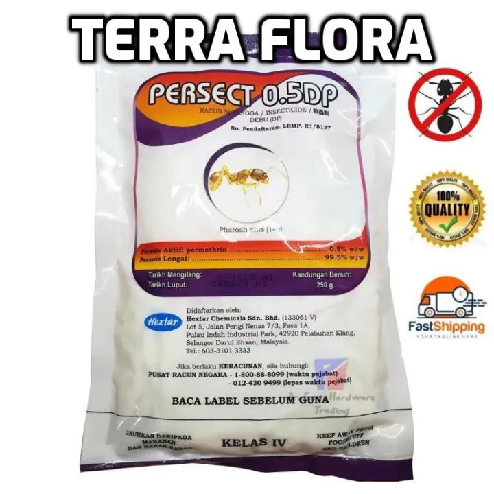 PERSECT 0.5DP INSECTICIDE ANT POWDER RACUN SEMUT (250g) SERBUK SEMUT ...