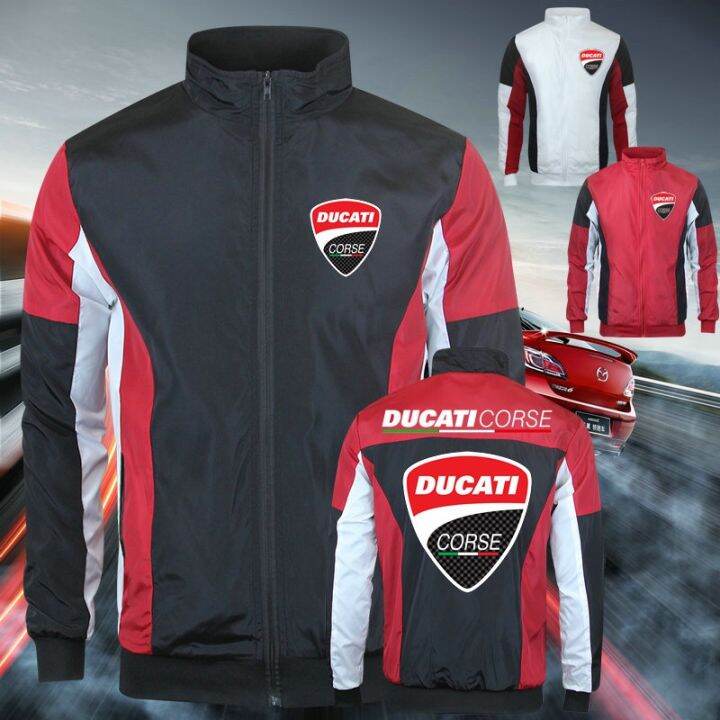 HOT--HOT!Ready Stock Ducati Corse Men Zipper Jacket Sweater Waterproof ...
