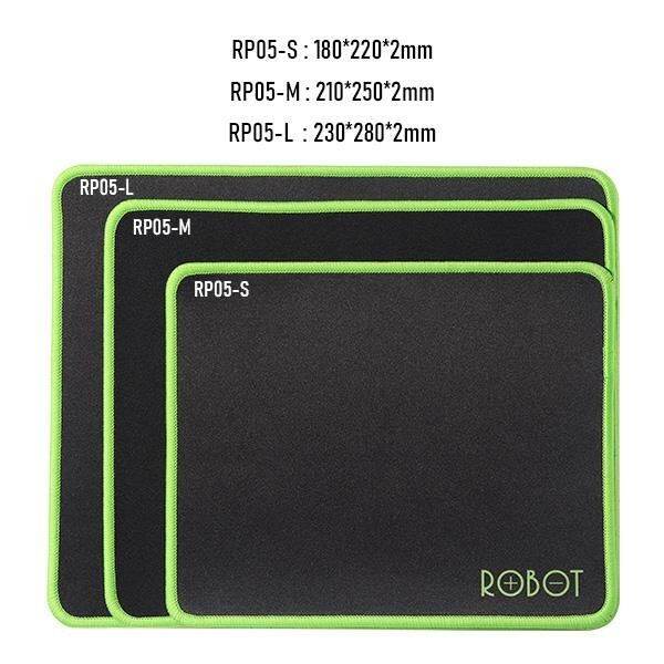 Robot Mousepad RP05-S RP05-M Black Gaming Mouse Pad Polos Rubber Hitam ...