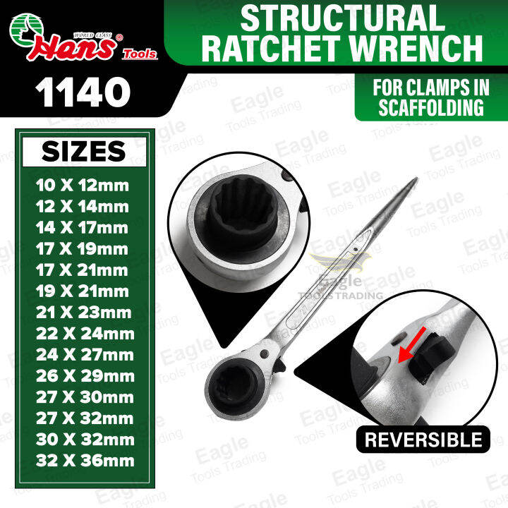 Premium Ratchet Wrench by Hans Structural - Heavy-Duty Scaffolding ...