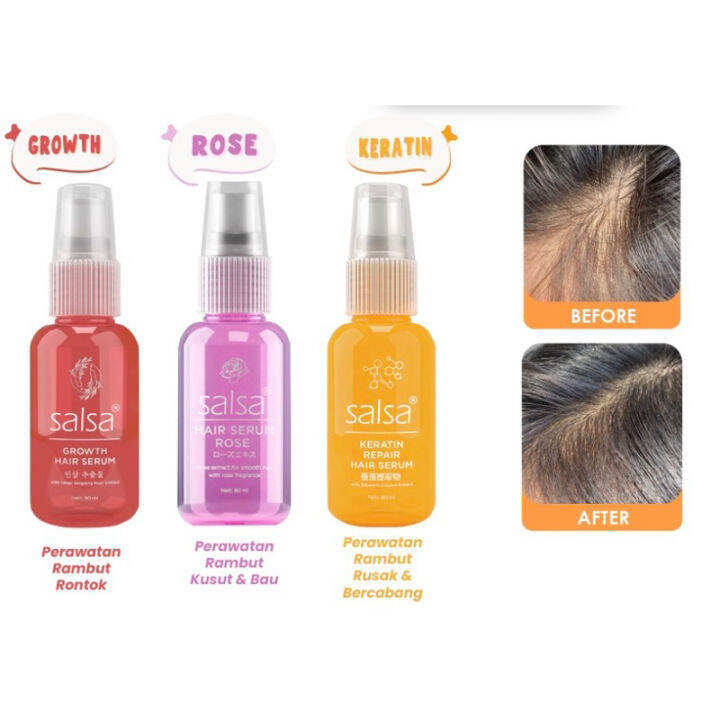 SALSA Hair Serum | Perawatan Rambut Keratin & Growth Treatment | Serum ...