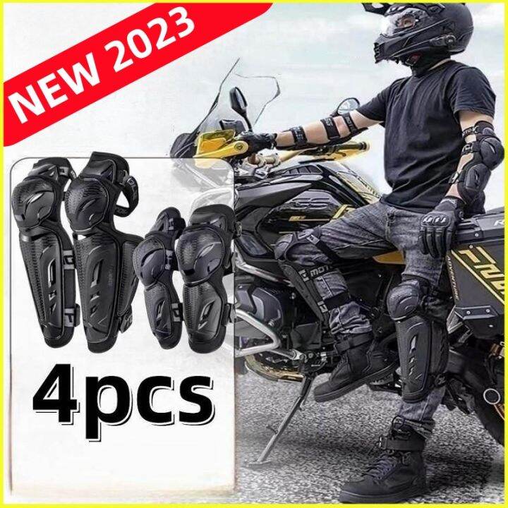 4pcs/set F-0X Motor pad MOTORCYCLE RACING 4 IN 1 KNEE AND ELBOW BODY GUARD SE | Lazada PH