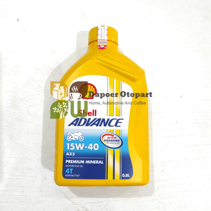 Oli Shell AX5 800ml Shel Advance Oli Mesin Motor Bebek 15w40 Unversal ...
