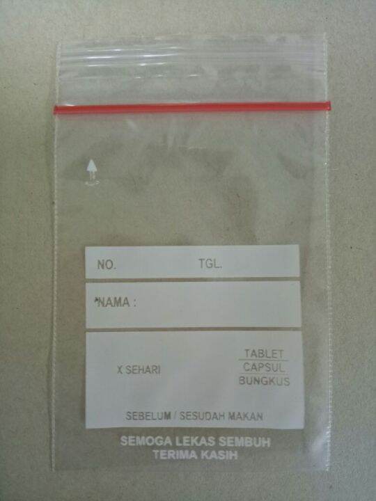 Kantong Plastik Klip / Plastik Klip / Klip Plastik / Plastik obat ...