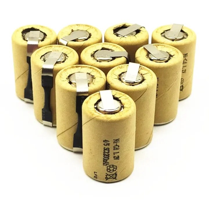8/10/12/15PCS 4/5SC 1.2V Rechargeable Battery 1200mAh 4/5 SC Sub C Ni ...