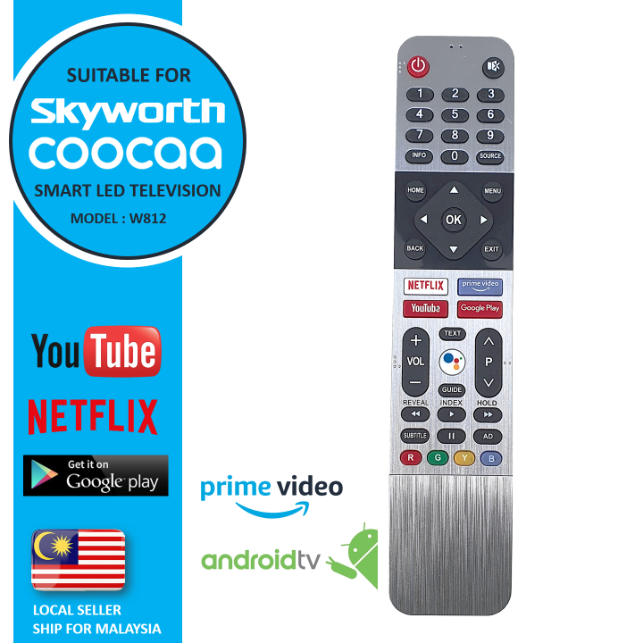 Compatible For Skyworth Netflix YouTube Prime google player video ...