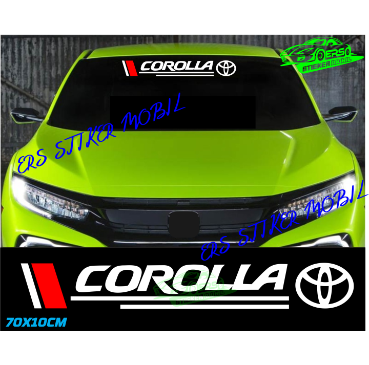 STIKER STICKER MOBIL KACA TOYOTA COROLLA CUTTING STIKER | Lazada Indonesia