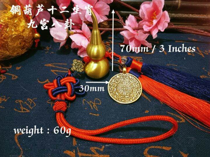 Feng Shui Jiu Gong Bagua Chinese Zodiac Nice Places with Copper Gourd ...