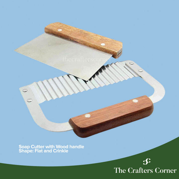 TCC Soap Cutter with Wooden Handle Crinkle and Flat | Lazada PH