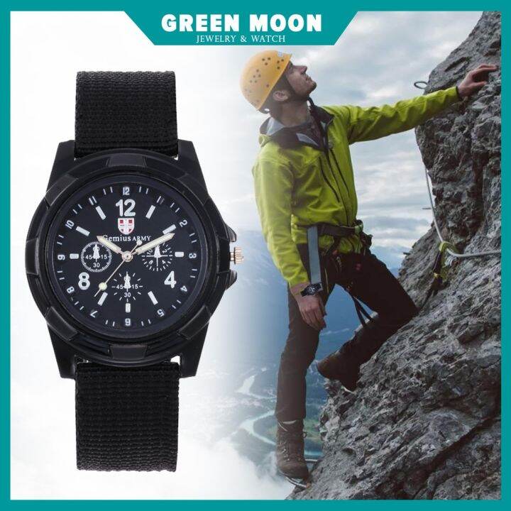 GREEN MOON Genius Army Military Watch Canvas Strap #R126 | Lazada PH