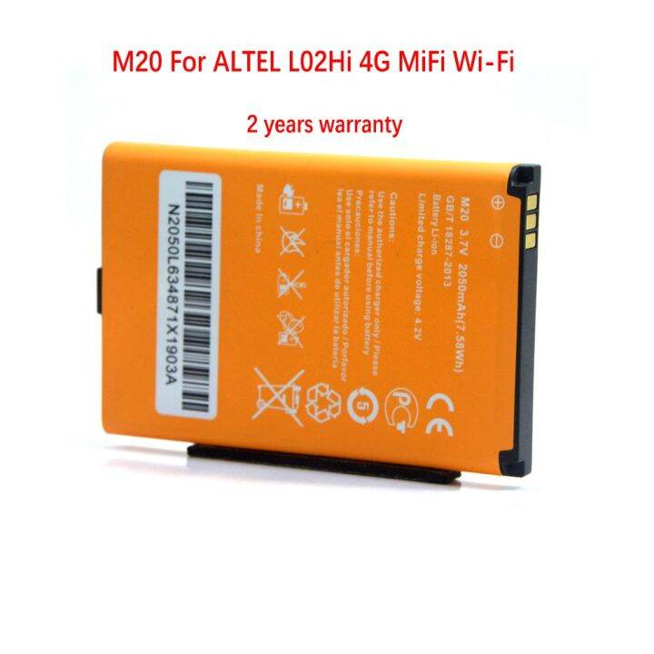 New new 2050mAh M20 Battery For ALTEL L02Hi 4G MiFi Wi-Fi LTE WIFI ...