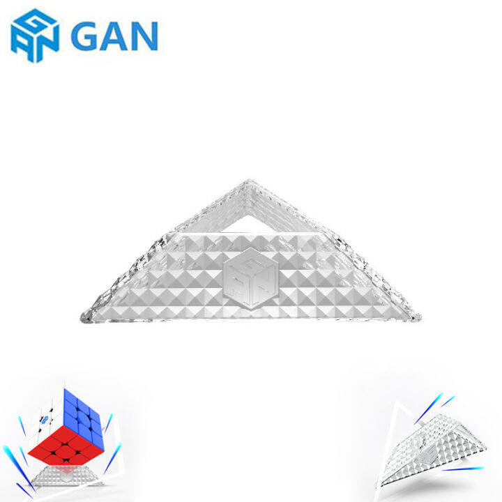 GAN Cube Stand Speed Cube Display Stand Triangle Transparent Bracket ...