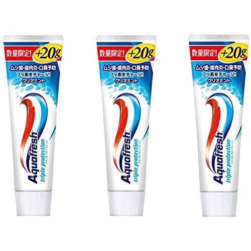 Japan Aquafresh Clear Mint 160g x 3 pieces Toothpaste [Non-medicinal ...